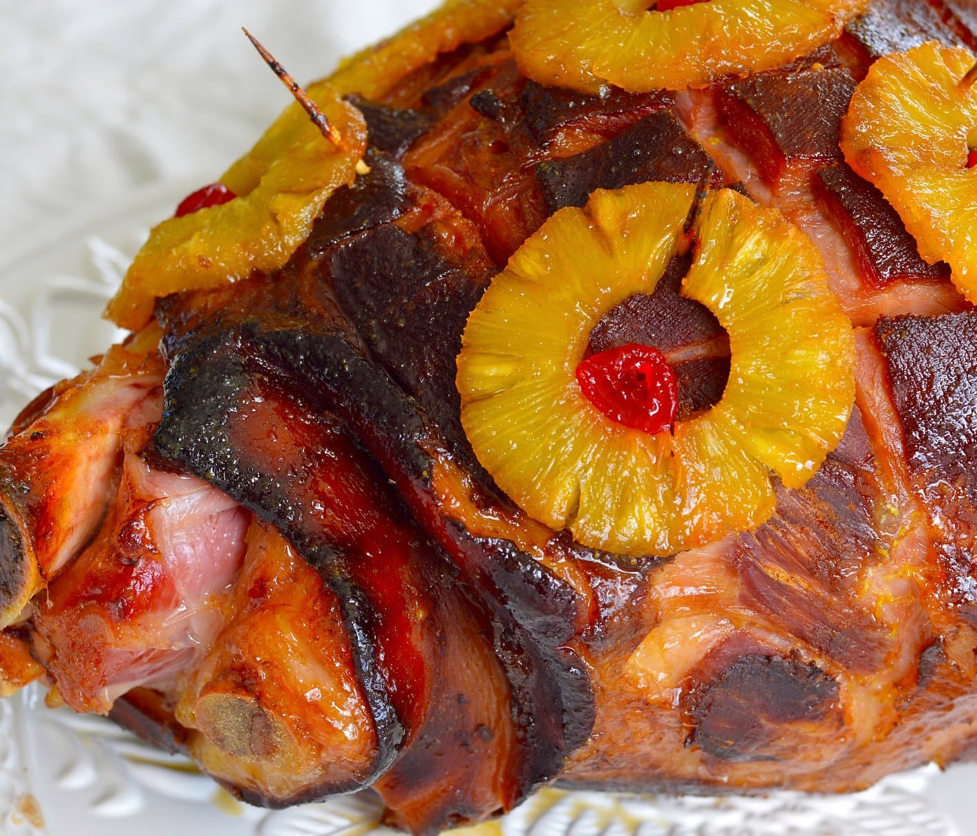 How To Roast A Ham with Pineapple Glaze for Christmas - The MeatStick