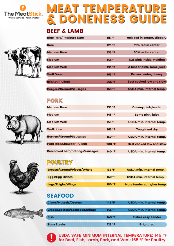 Meat Temperature & Doneness E-Guide - The MeatStick