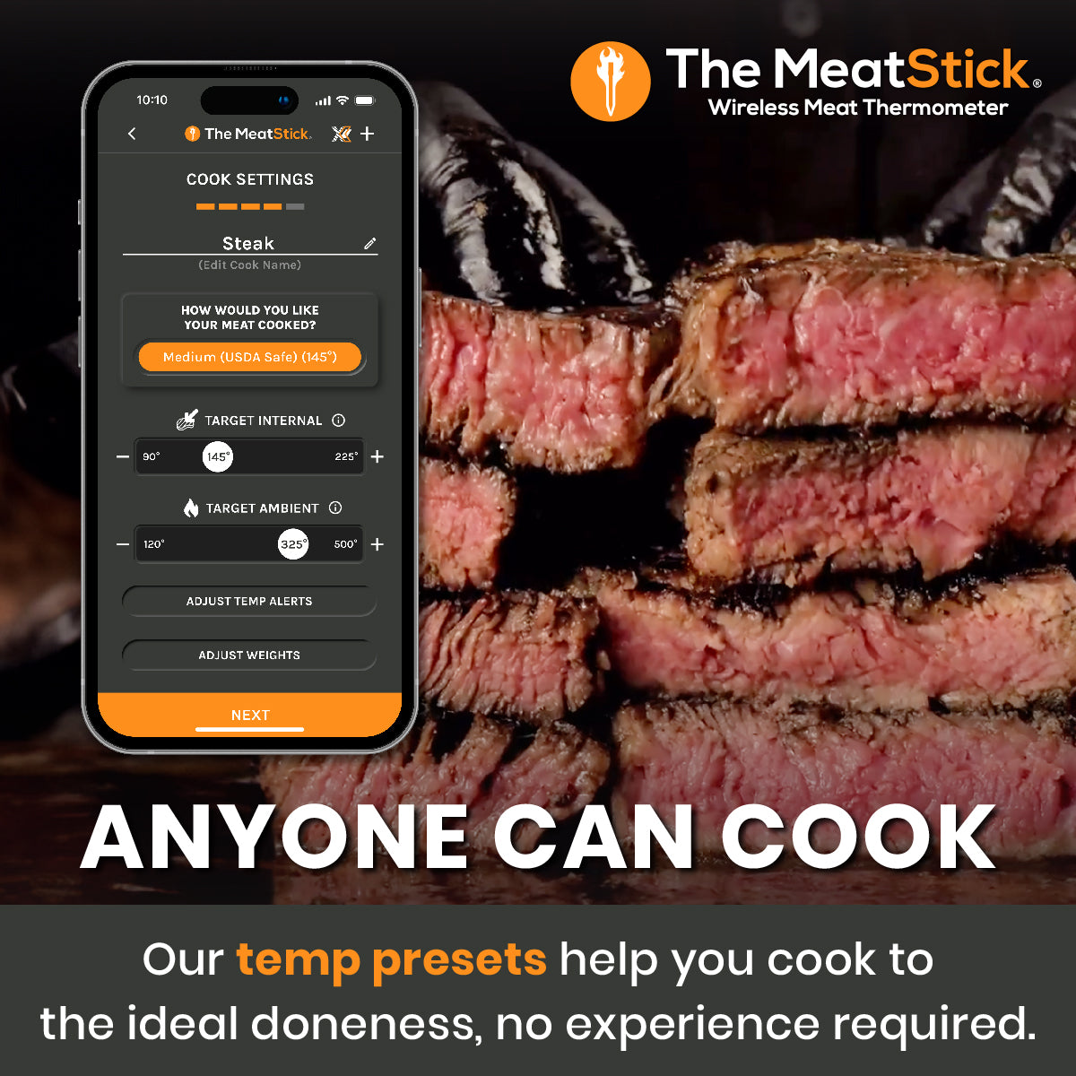 MeatStick 4 | Wireless Meat Thermometer | The MeatStick