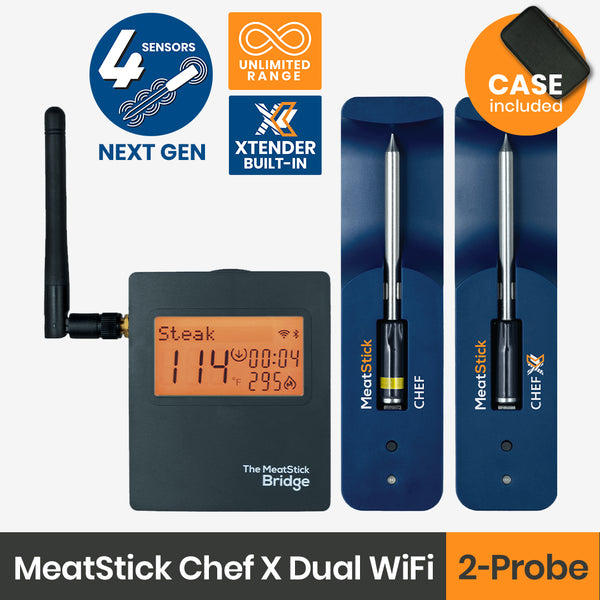 MeatStick Chef X Dual WiFi｜2-Probe Package｜The MeatStick Wireless Meat ...