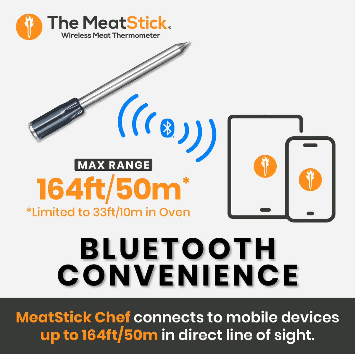 MeatStick Chef X Bundle | 2-Probe Package (Extra Red Stick) | 650ft ...